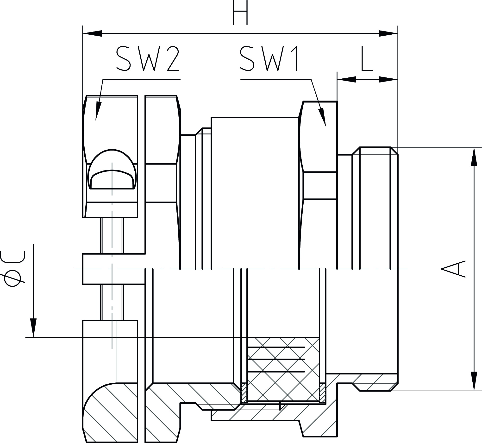 Kabelverschraubung M20 Ms si vernick ger 6,5mm IP55 m.Zugentlastung ...