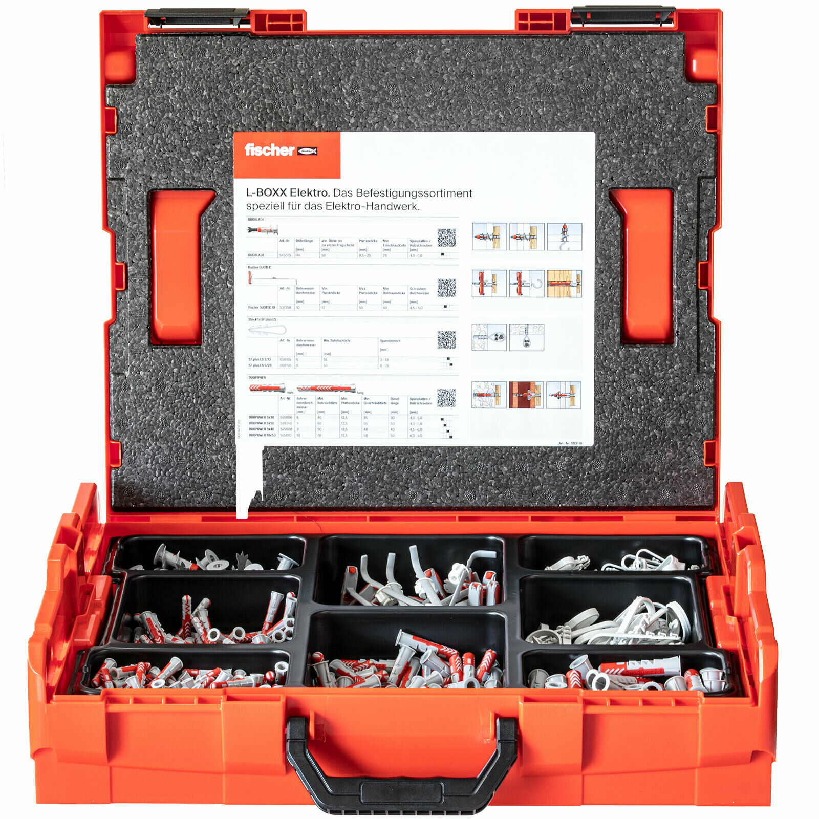 Dübelset Elektro 670tlg L-BOXX | 3211913