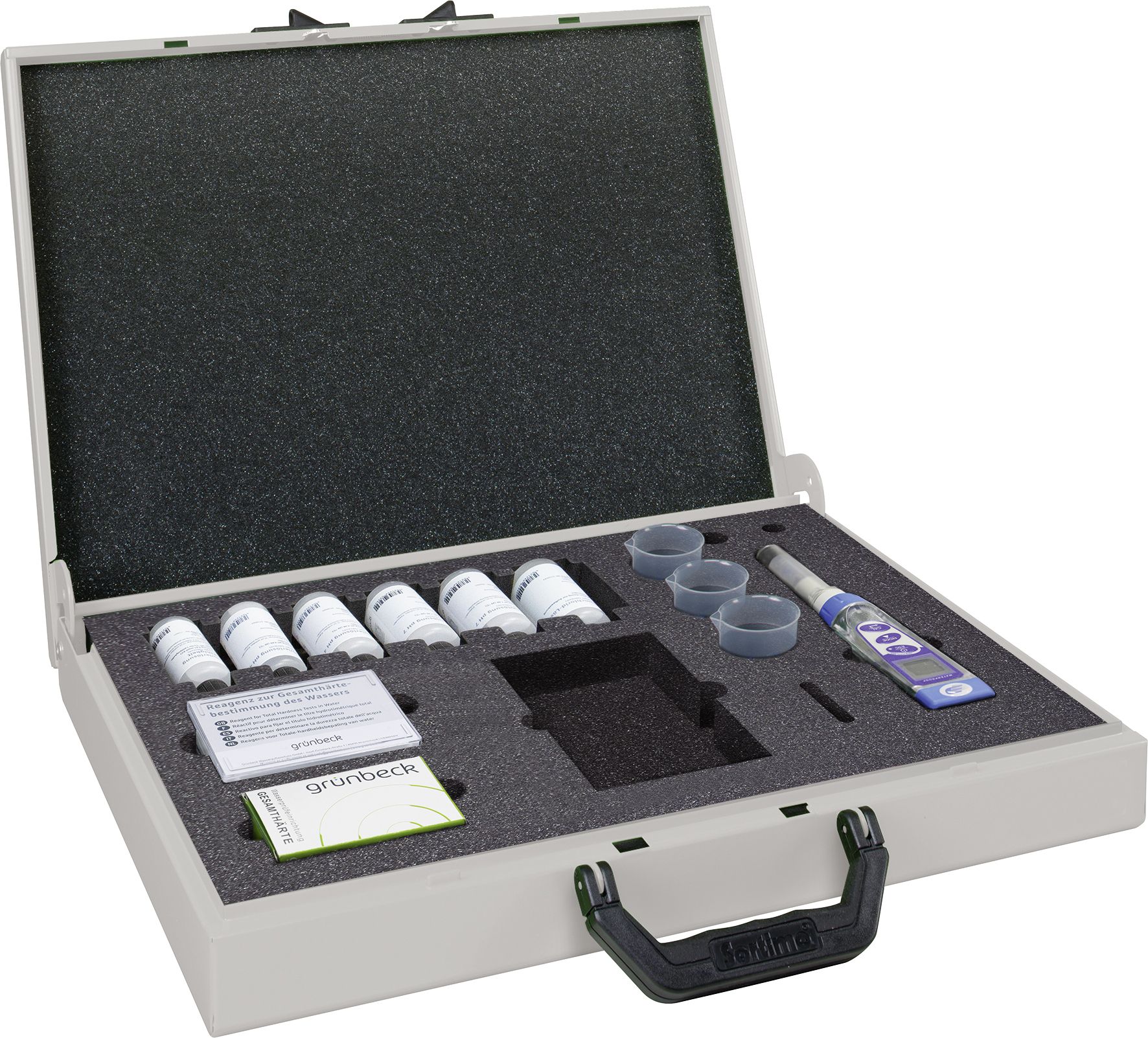 Grünbeck Analyse-Koffer GENO-therm pH-Wert + LF, Gesamthärte, Metall | 028032524201