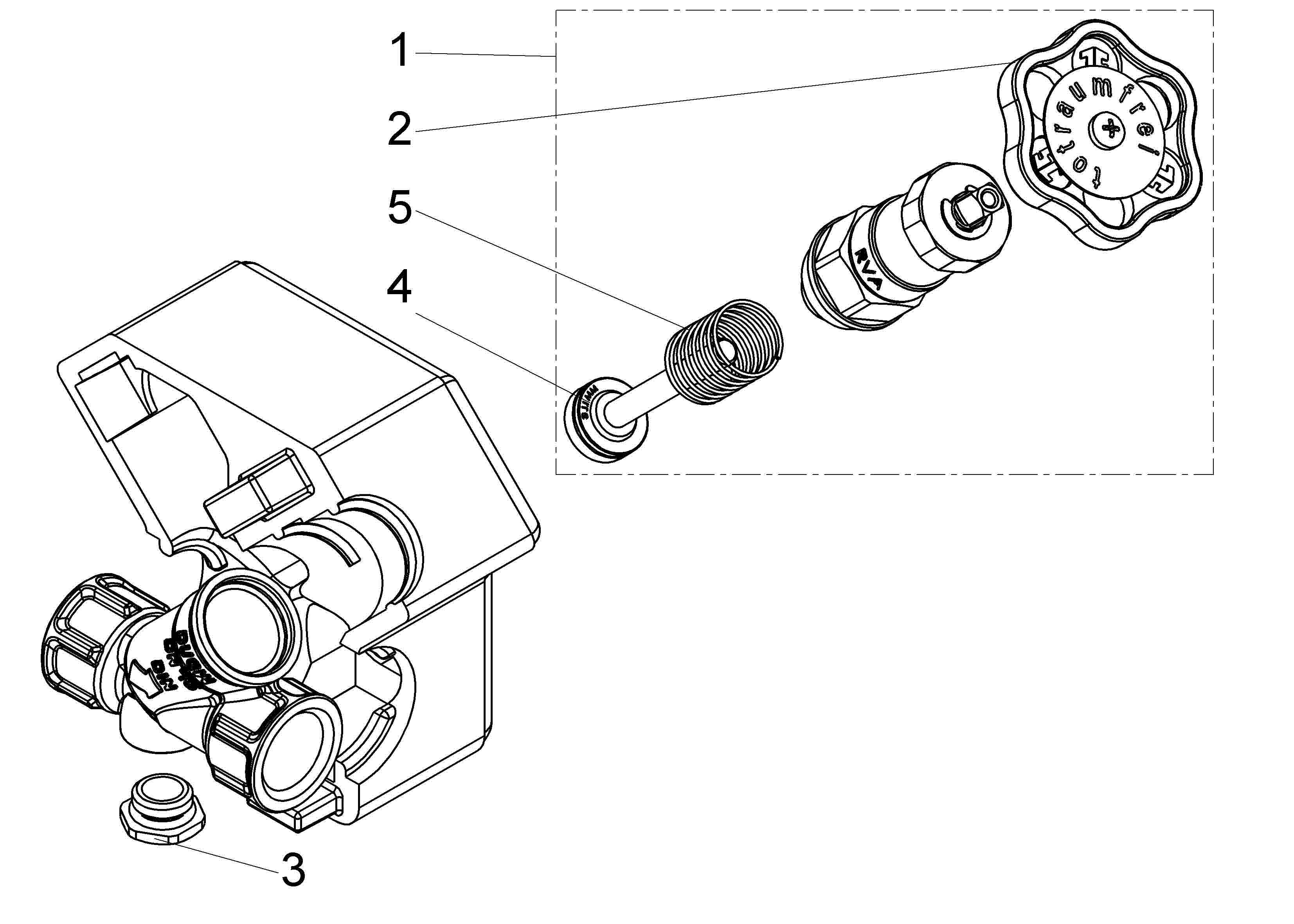 Schlösser KFR-Ventil DG1625 DN 15, Rp 1/2, mit Dämmschale, ohne ...